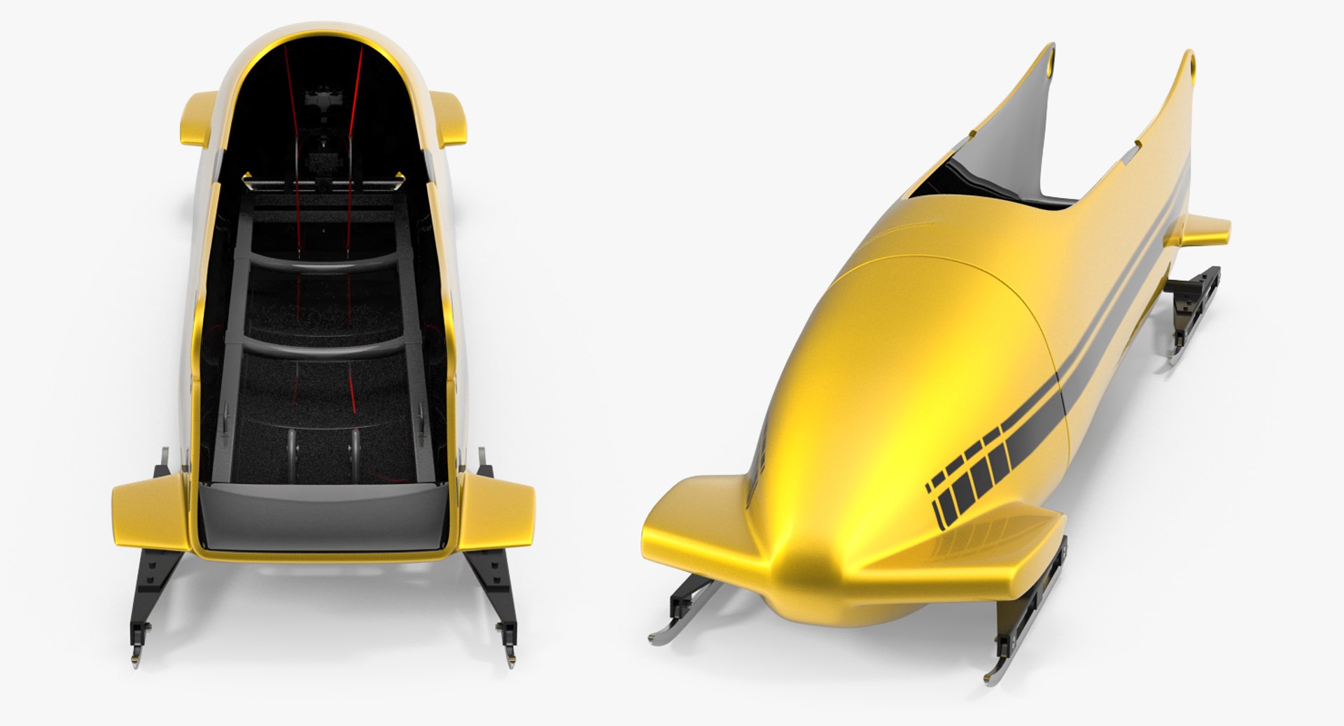 Bobsled Person Generic 3d Model