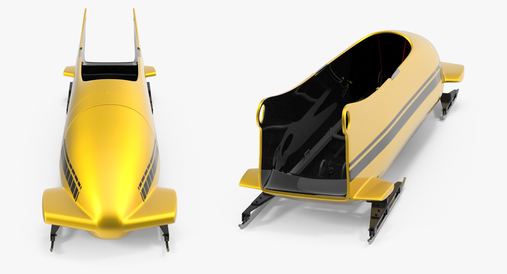 Bobsled Person Generic 3d Model