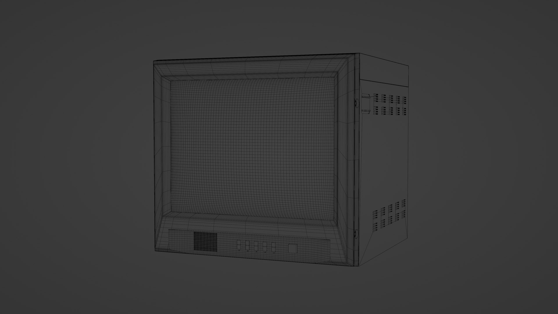 Retro TV Unbranded 3D - TurboSquid 2080701