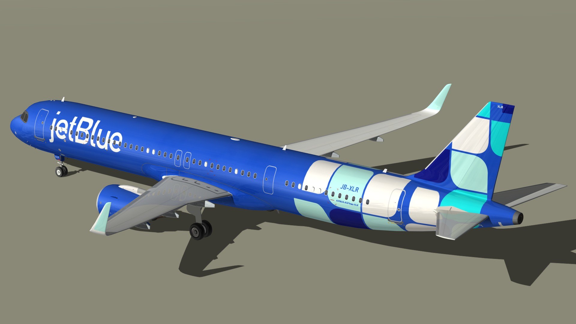 3D Model A321XLR JetBlue NL - TurboSquid 2196398
