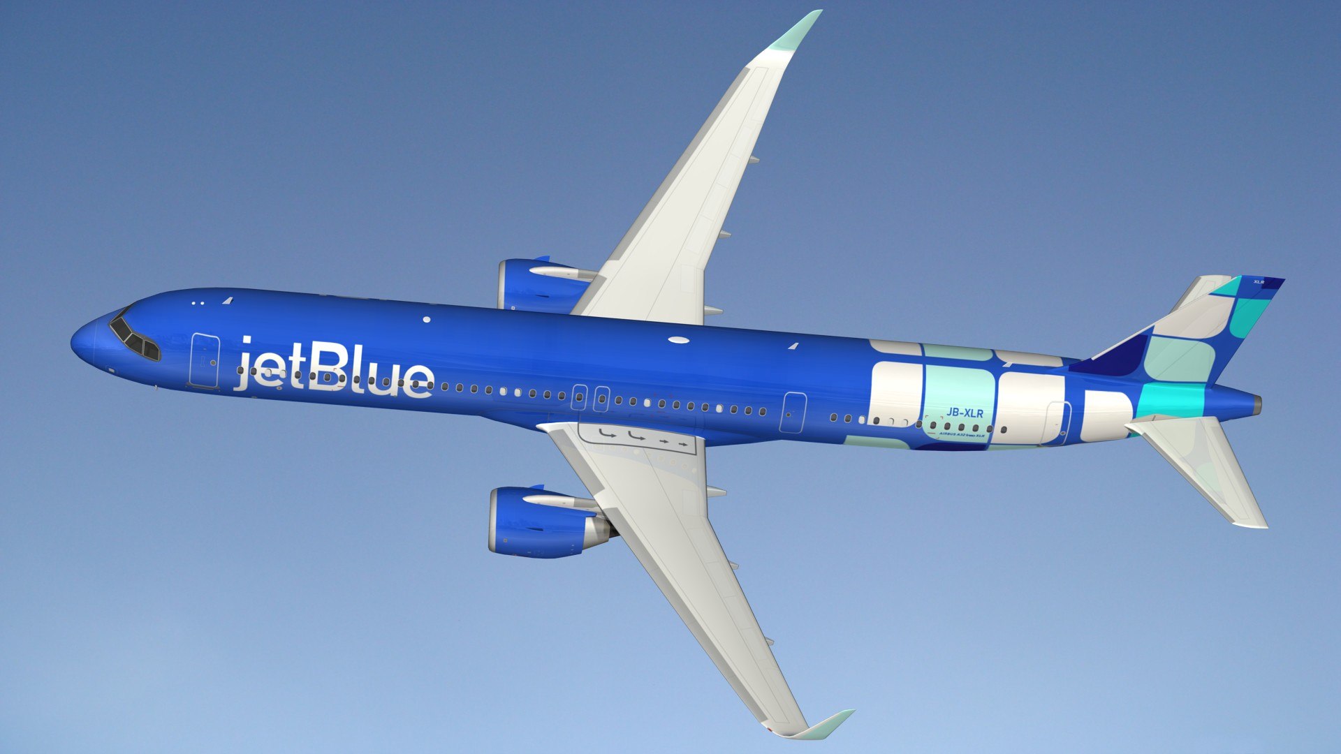 3D Model A321XLR JetBlue NL - TurboSquid 2196398