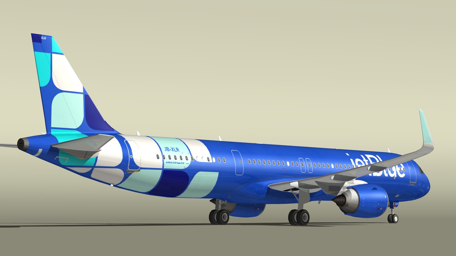 3D Model A321XLR JetBlue NL - TurboSquid 2196398