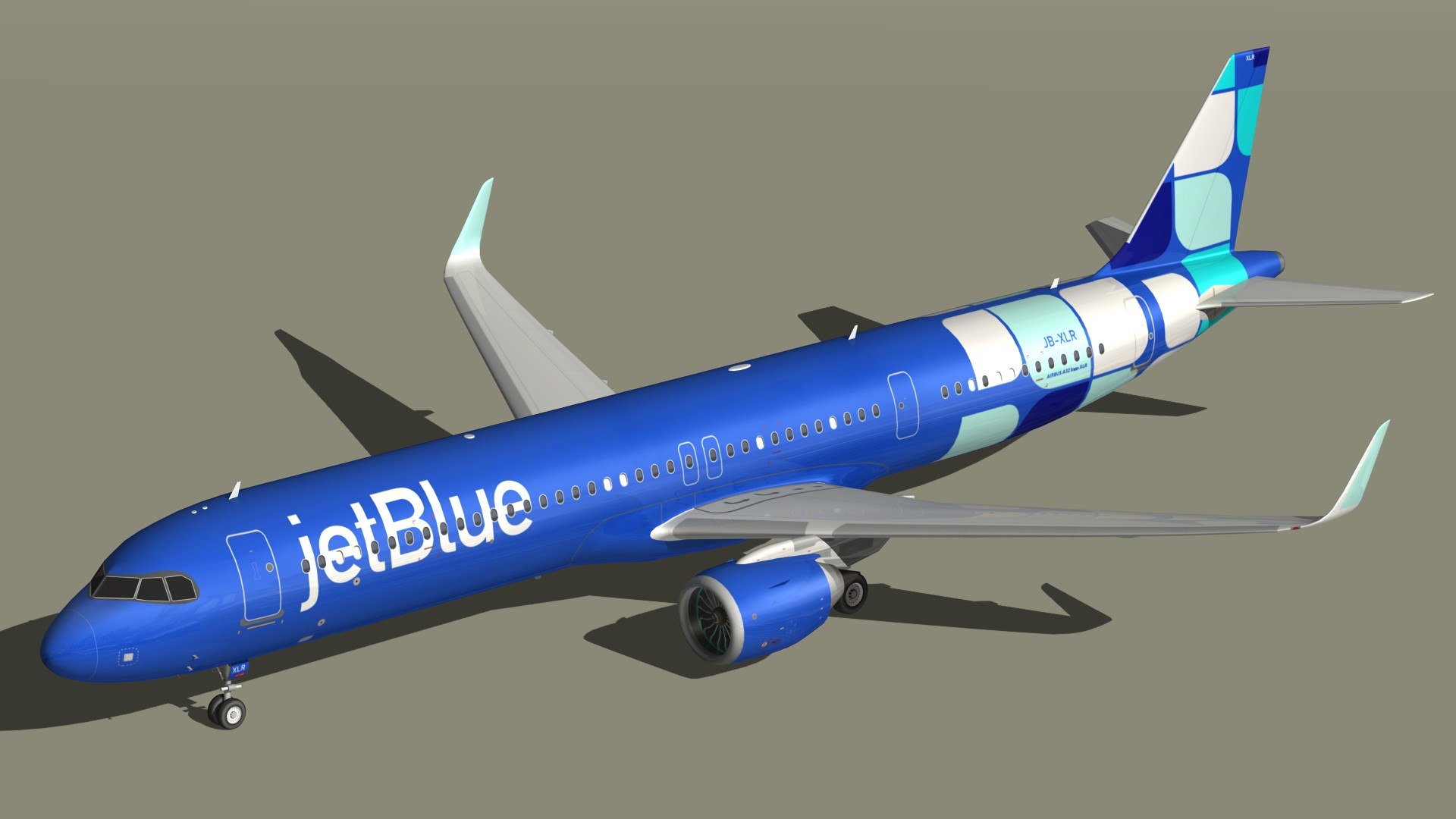 3D Model A321XLR JetBlue NL - TurboSquid 2196398