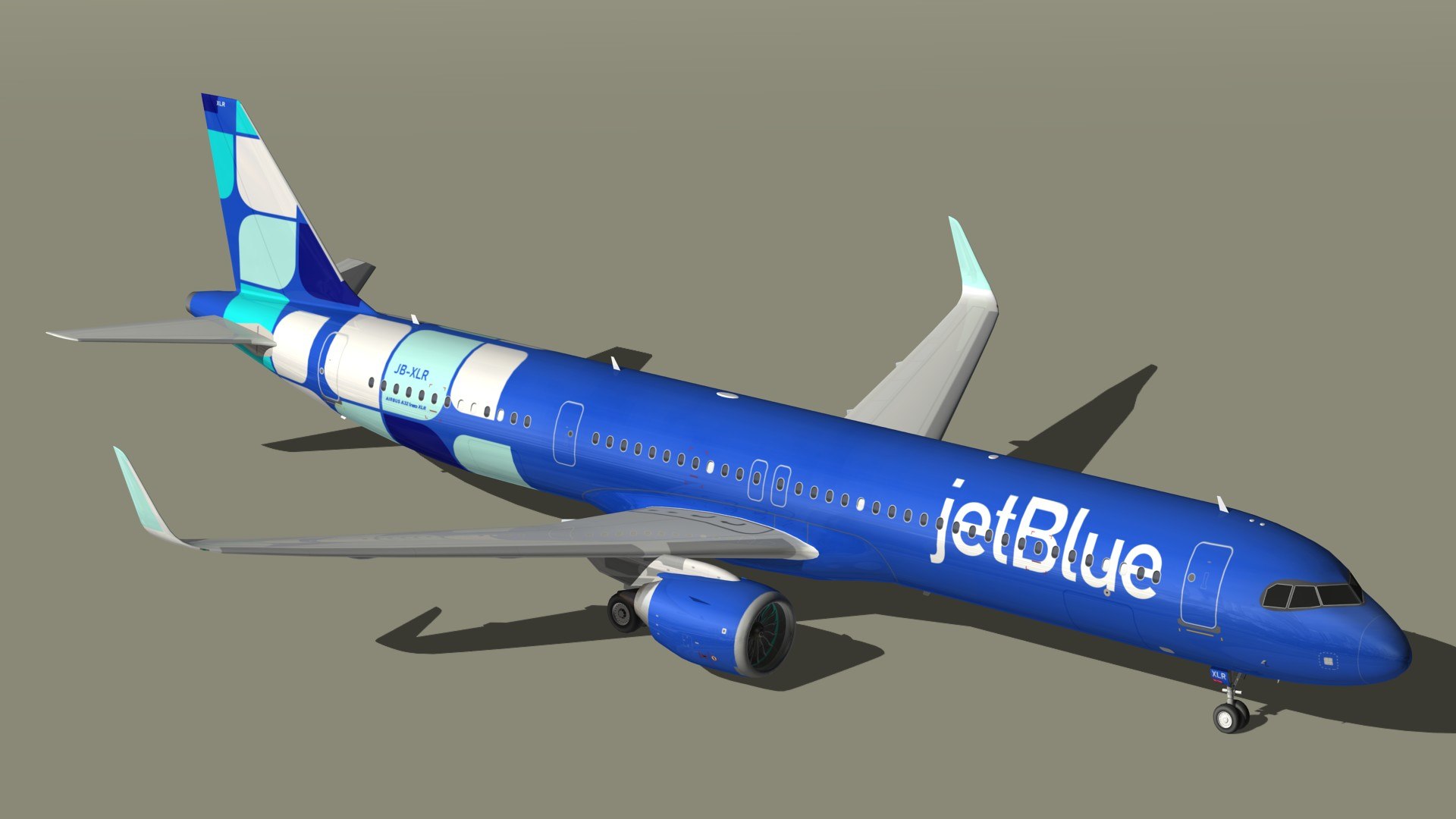 3D Model A321XLR JetBlue NL - TurboSquid 2196398