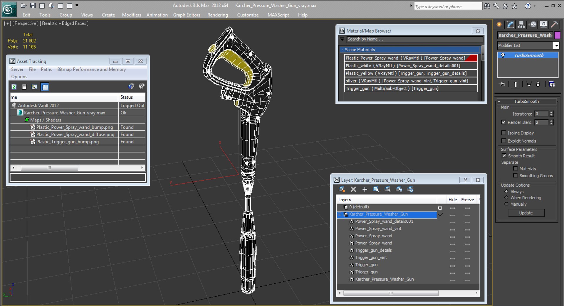 3D Model Karcher Pressure Washer Gun - TurboSquid 1290334