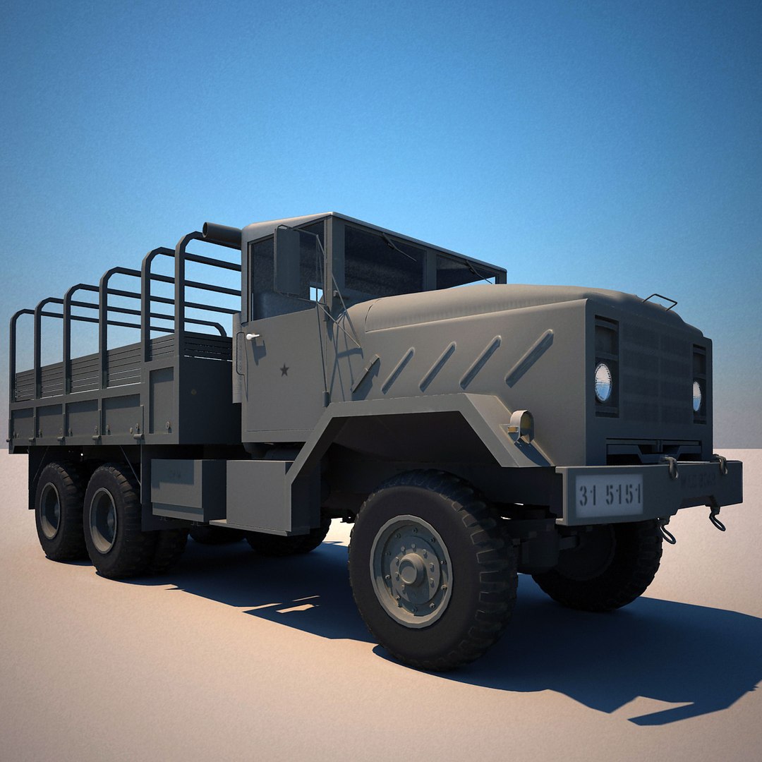 M923 A1 Cargo Truck 3d Model