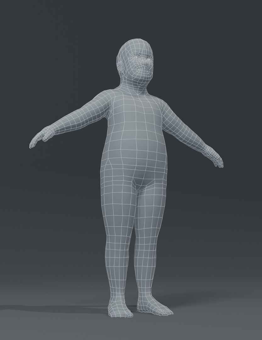Fat Boy Kid Child 3D Model - TurboSquid 1531568