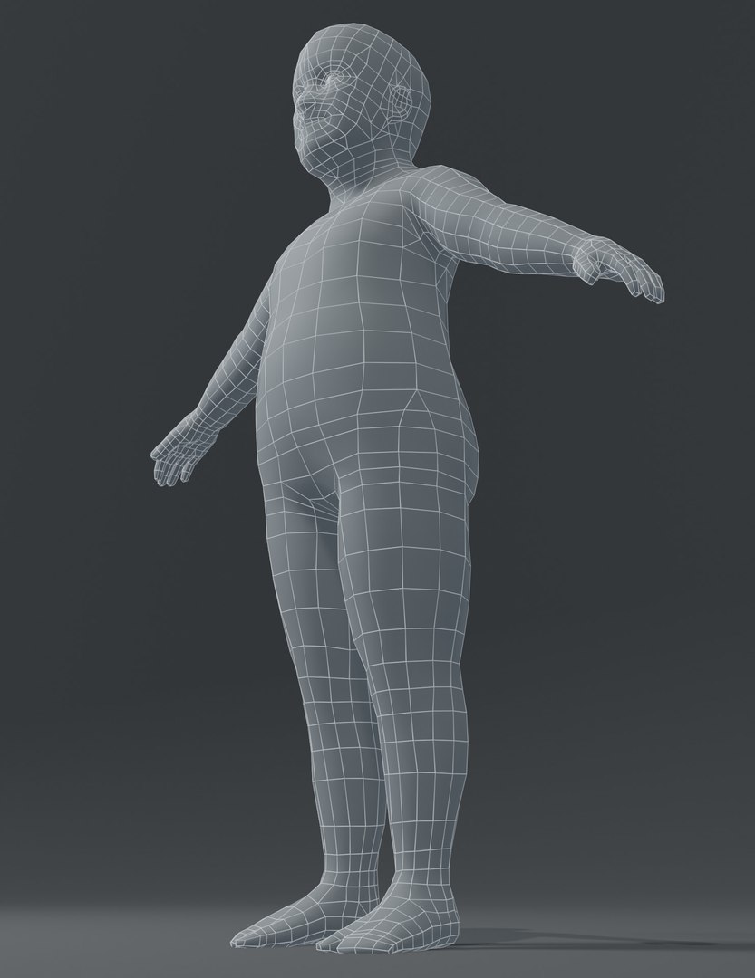 Fat Boy Kid Child 3D Model - TurboSquid 1531568