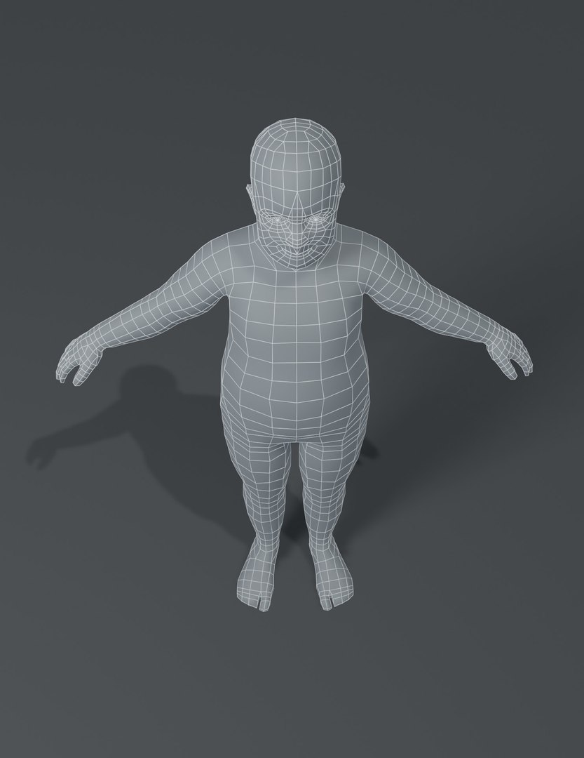 Fat Boy Kid Child 3D Model - TurboSquid 1531568