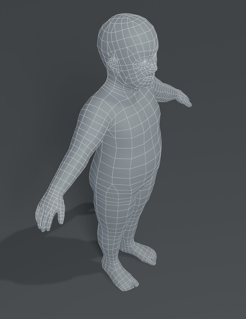 Fat Boy Kid Child 3D Model - TurboSquid 1531568