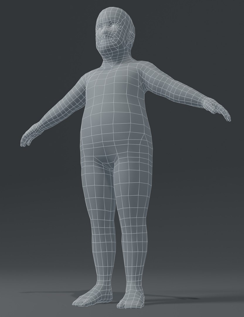 Fat Boy Kid Child 3D Model - TurboSquid 1531568