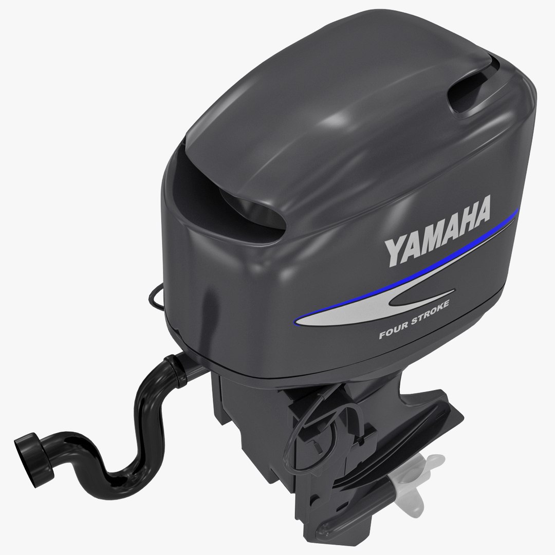 3d model outboard engine yamaha 2