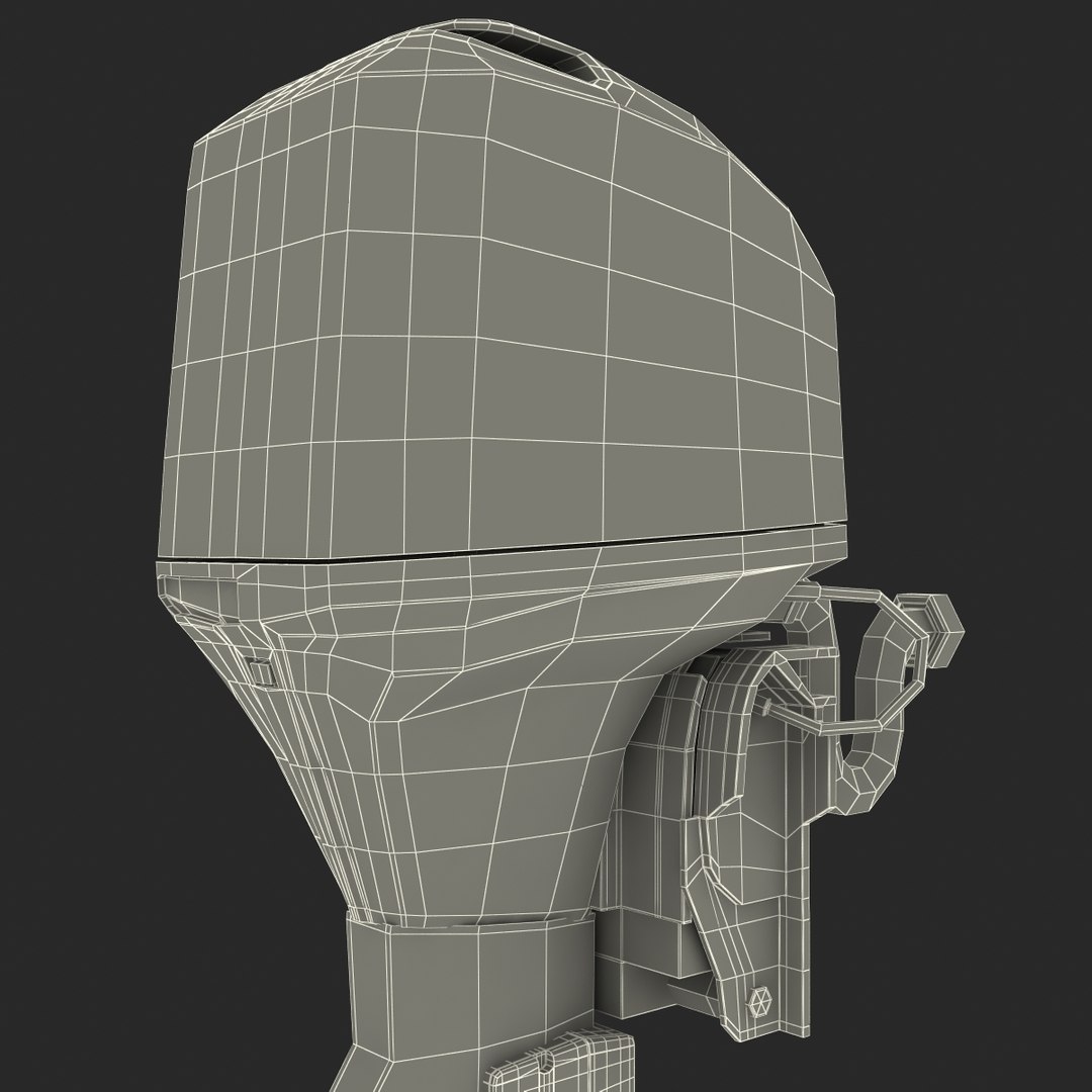 3d model outboard engine yamaha 2