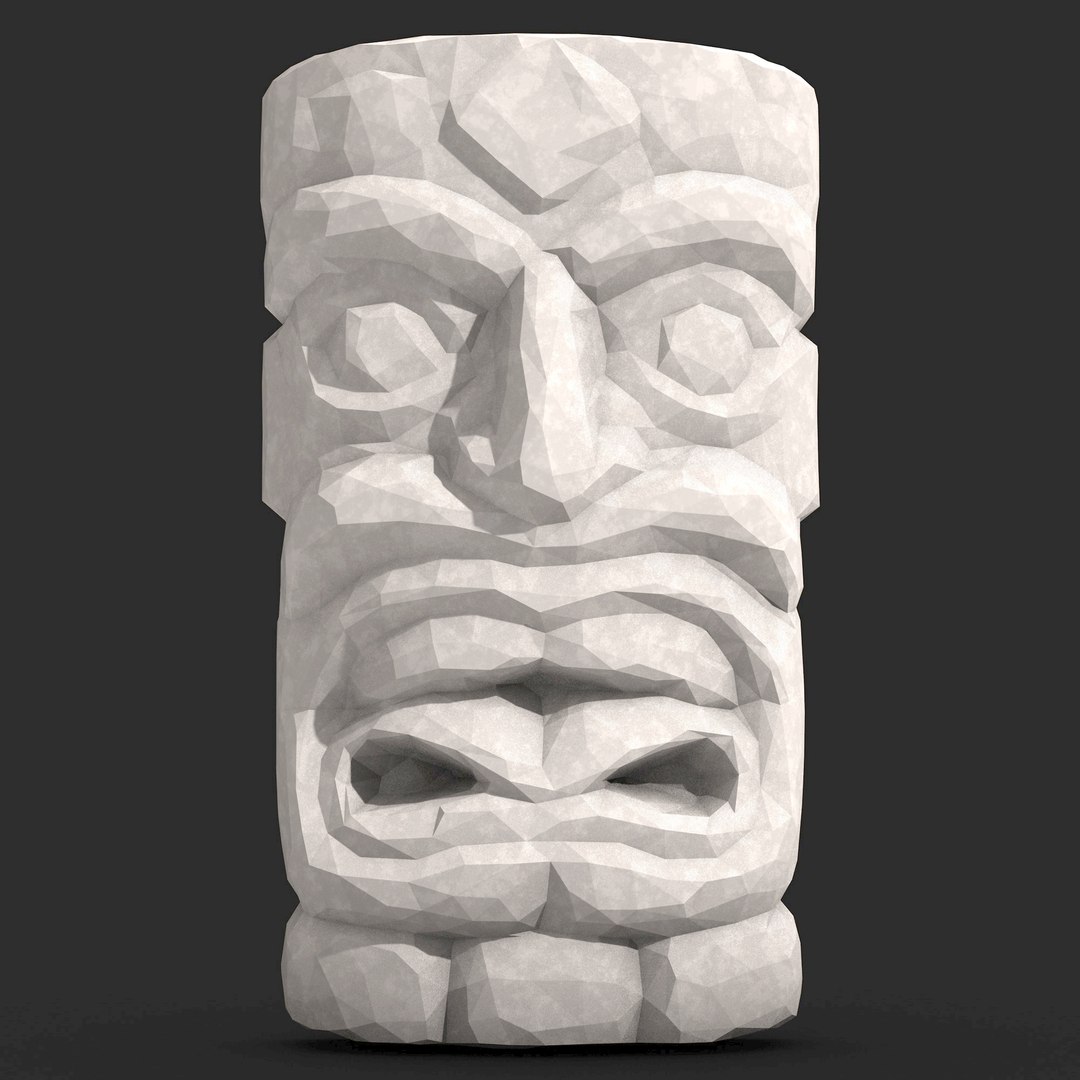 Tiki Totem Mask Low Poly 8 3D Model - TurboSquid 2301393