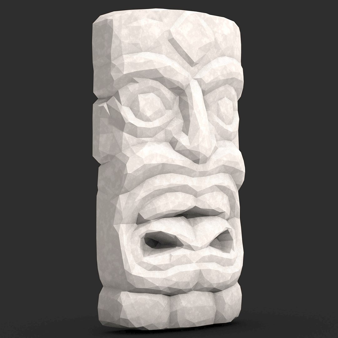 Tiki Totem Mask Low Poly 8 3D Model - TurboSquid 2301393
