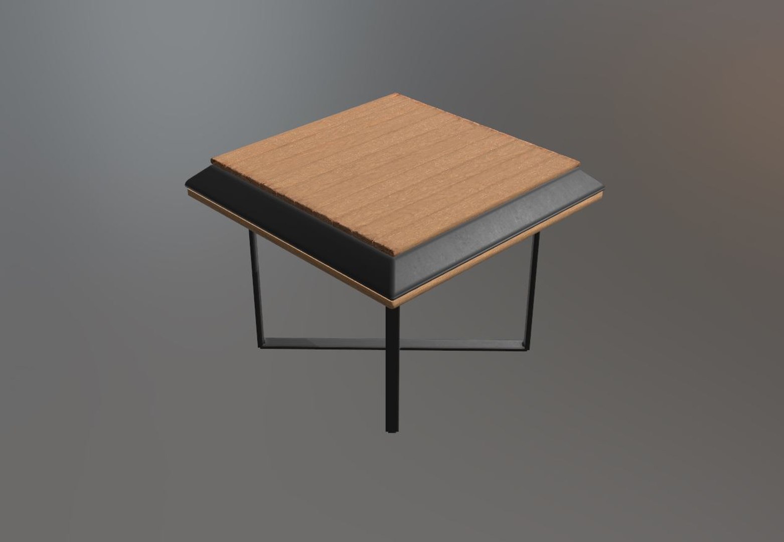 3D Modern design squared coffee table - TurboSquid 1813062