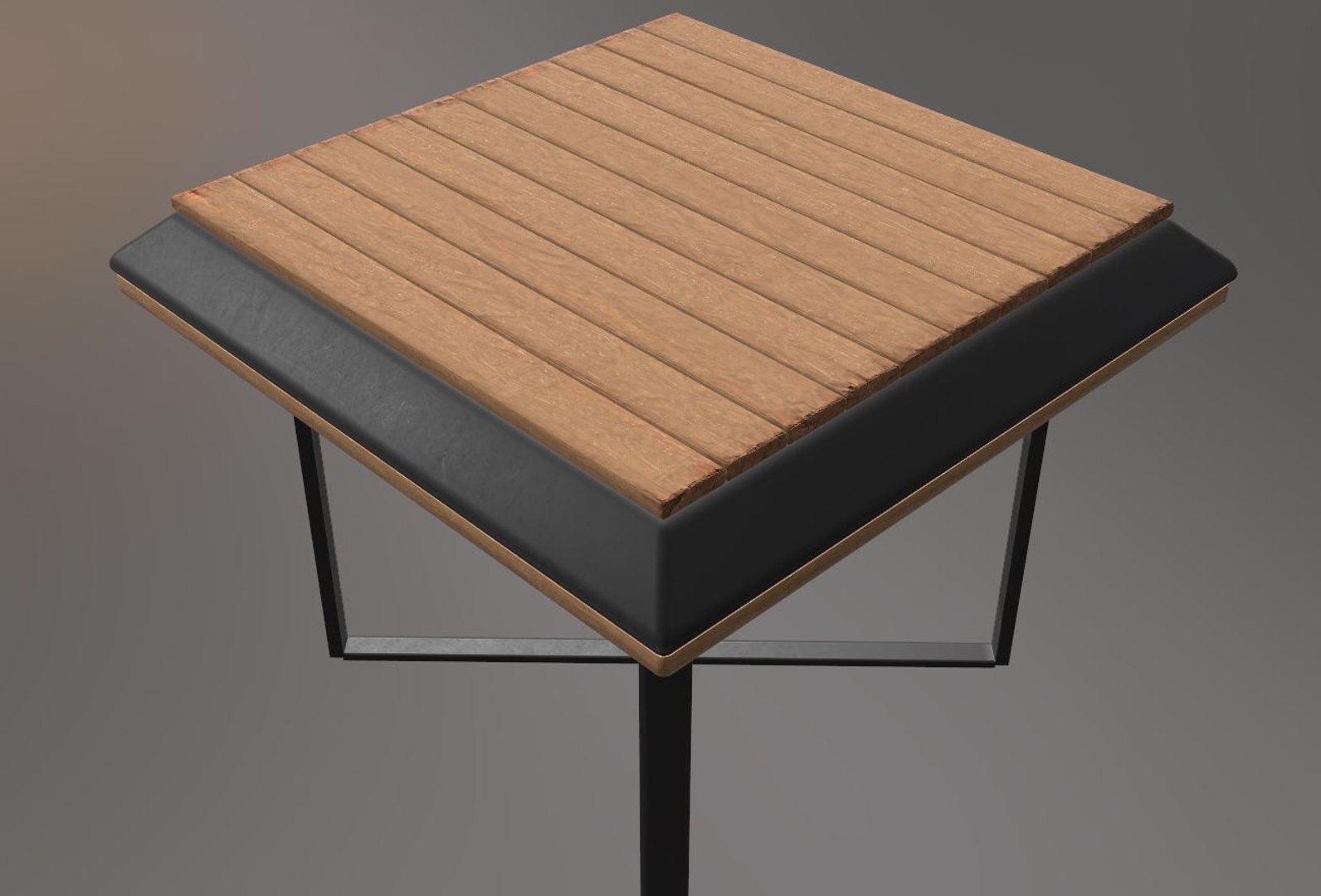 3D Modern design squared coffee table - TurboSquid 1813062