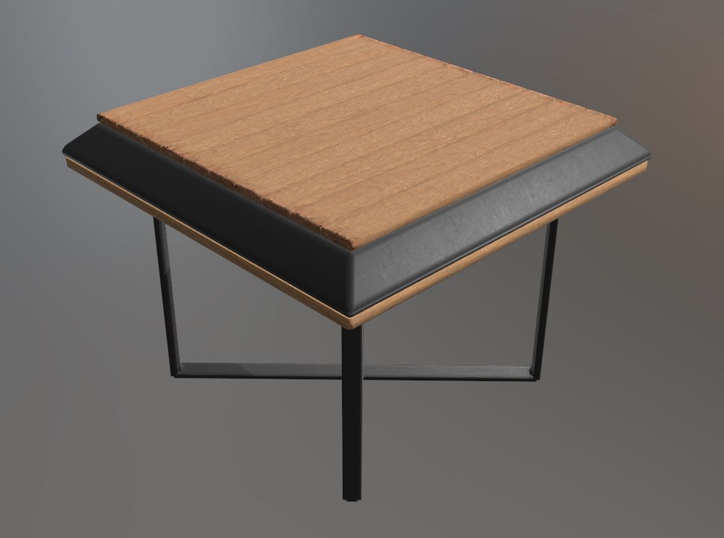3D Modern design squared coffee table - TurboSquid 1813062