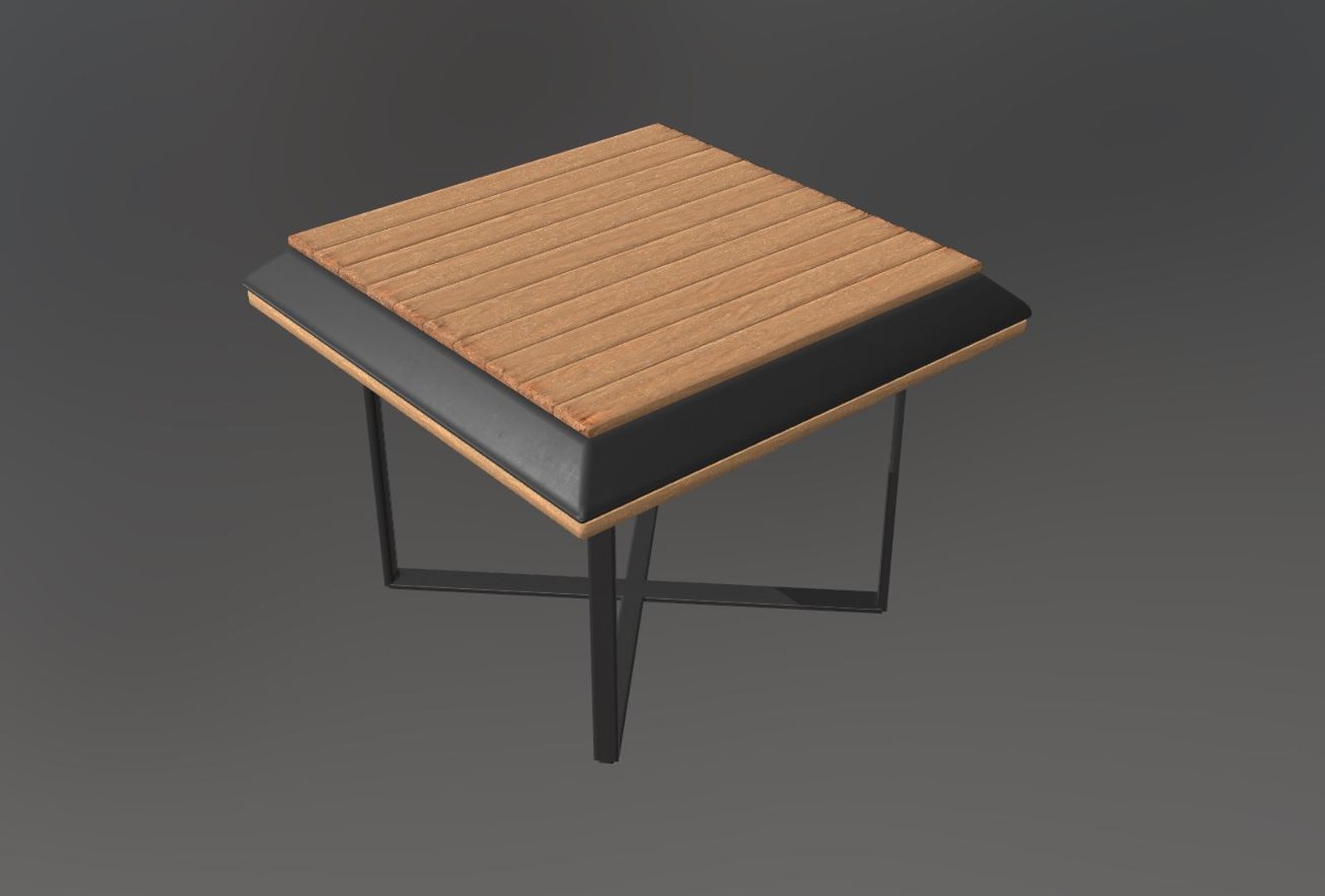 3D Modern design squared coffee table - TurboSquid 1813062
