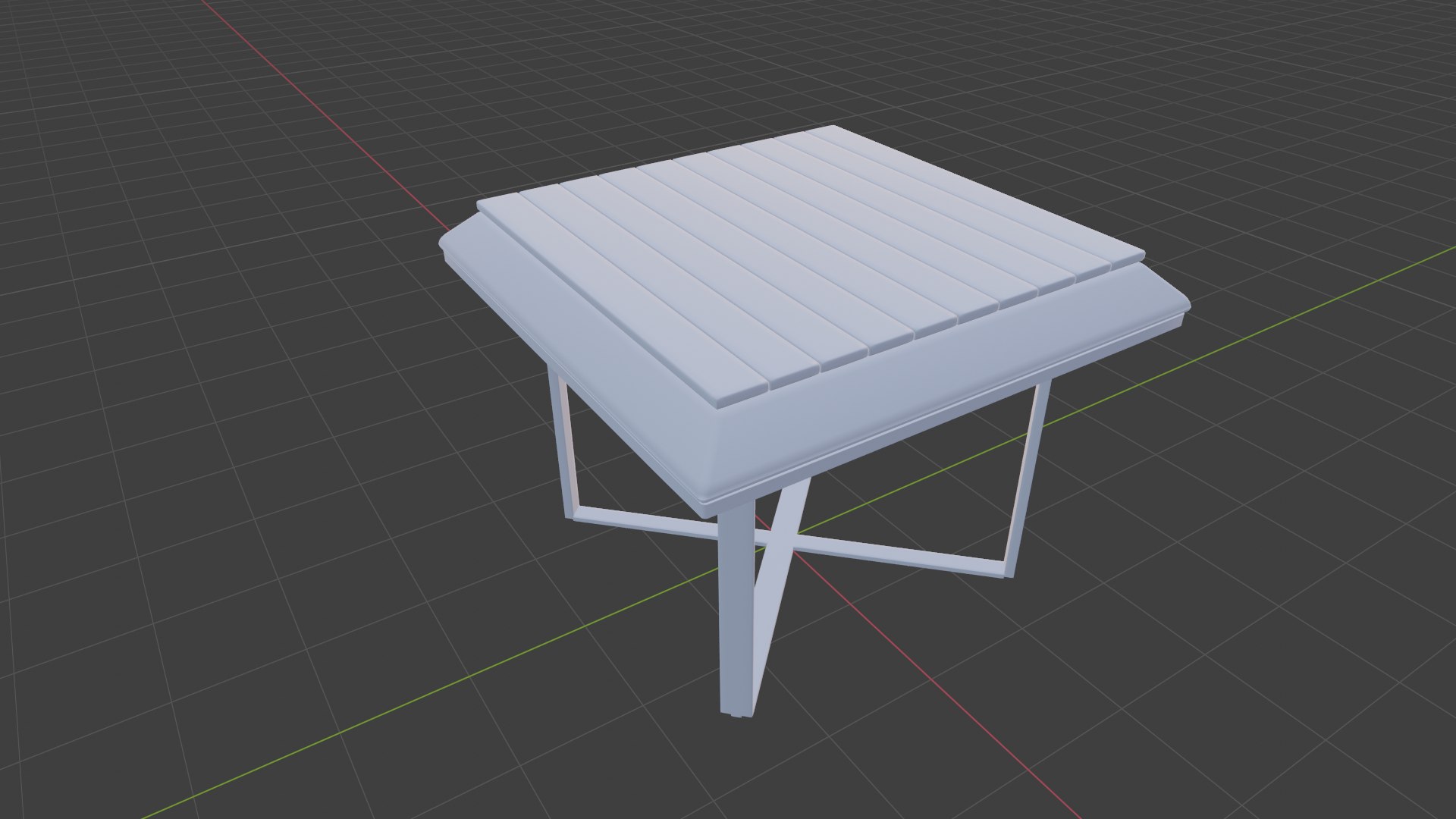 3D Modern design squared coffee table - TurboSquid 1813062