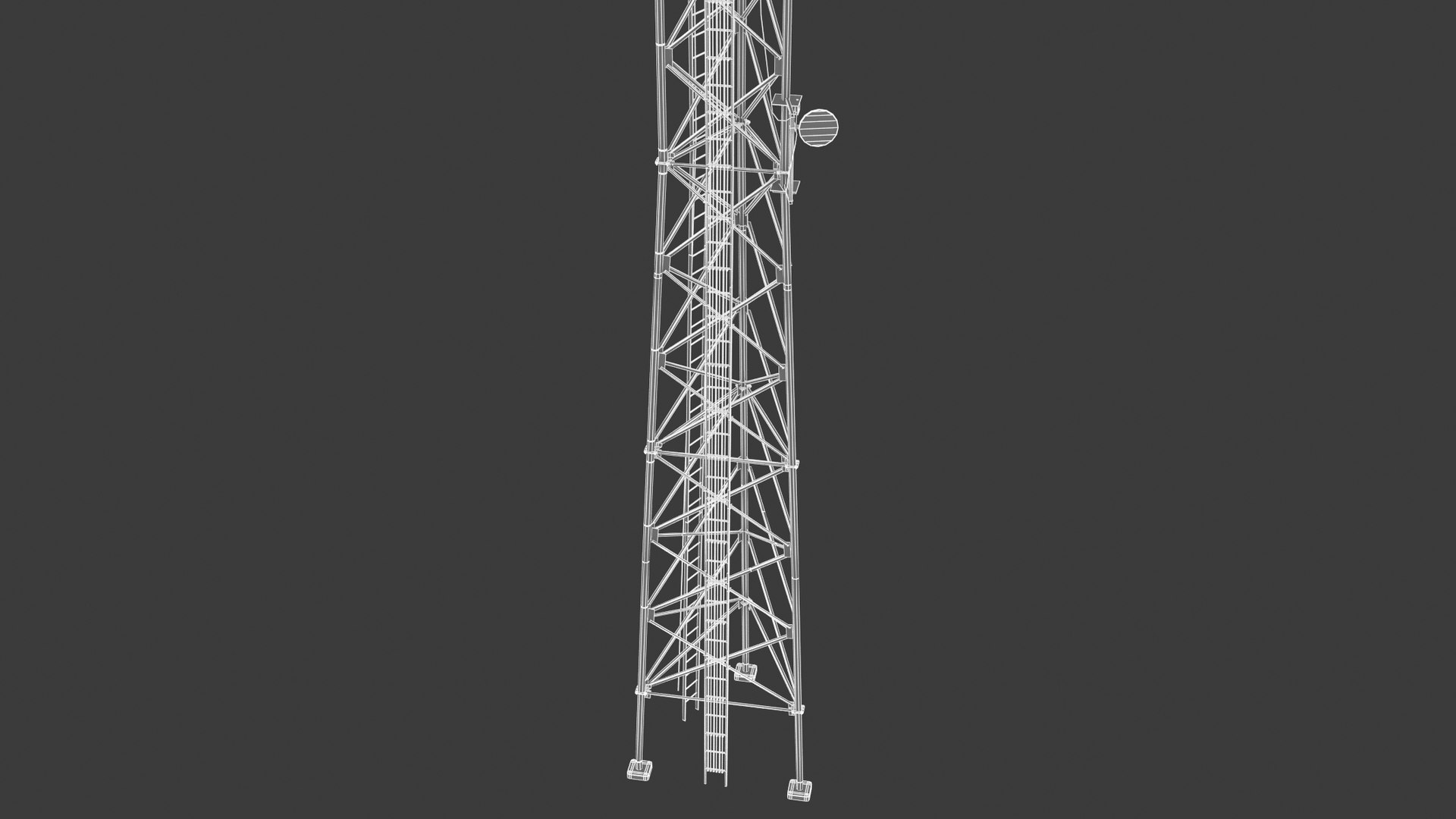 3D Telecommunication Tower Communication Model - TurboSquid 1685063
