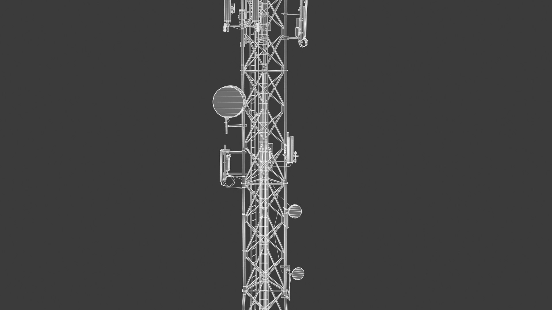 3D Telecommunication Tower Communication Model - TurboSquid 1685063