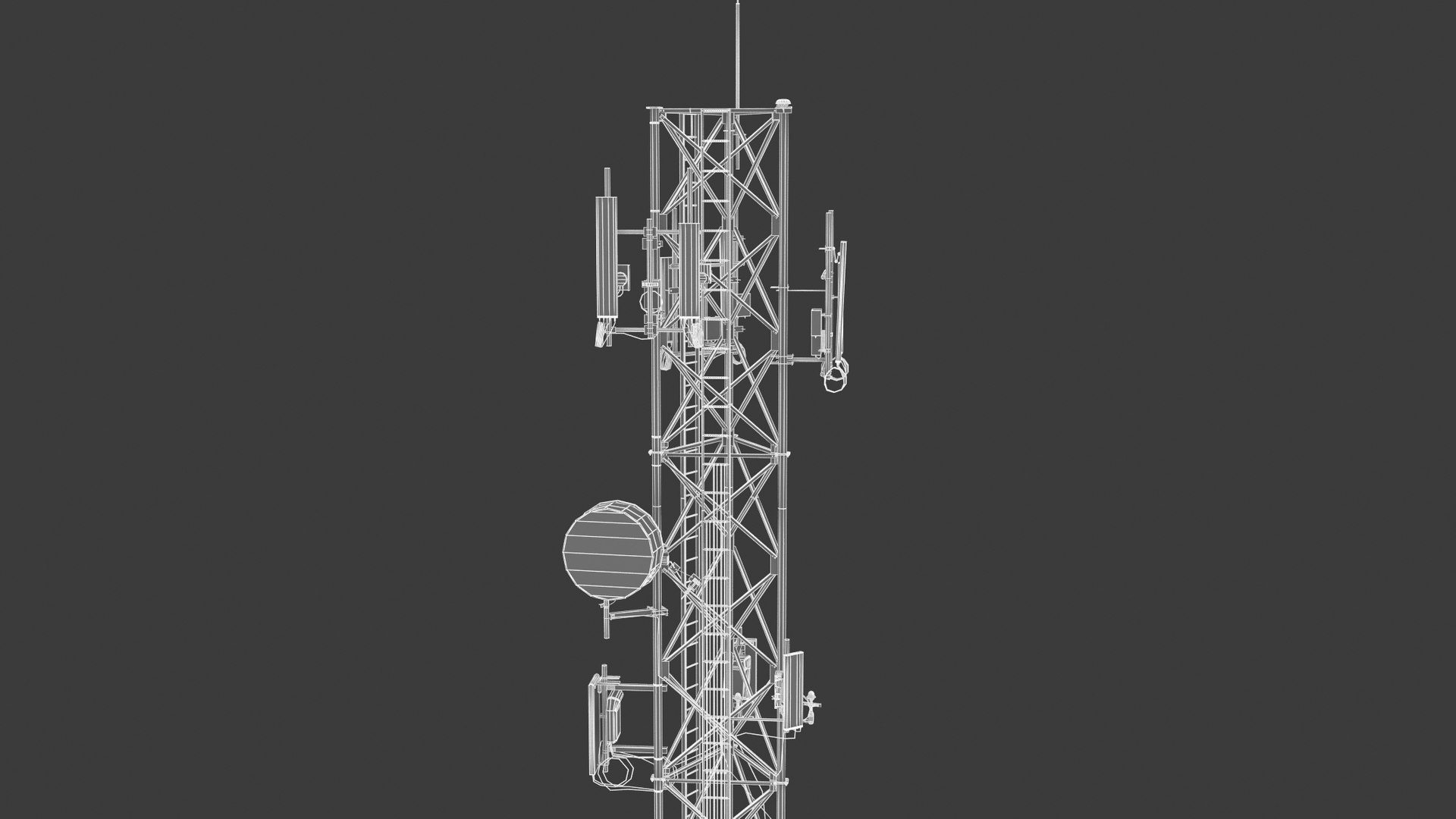 3D Telecommunication Tower Communication Model - TurboSquid 1685063