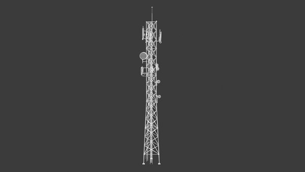 3D telecommunication tower communication model - TurboSquid 1685063
