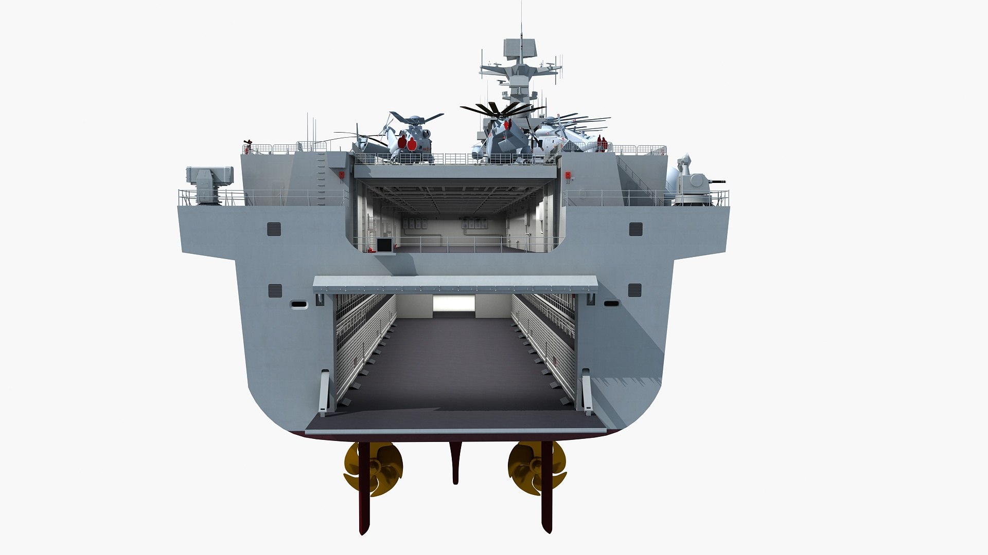 3D Chinese Navy Type 075 Amphibious Assault Ship - TurboSquid 1940364