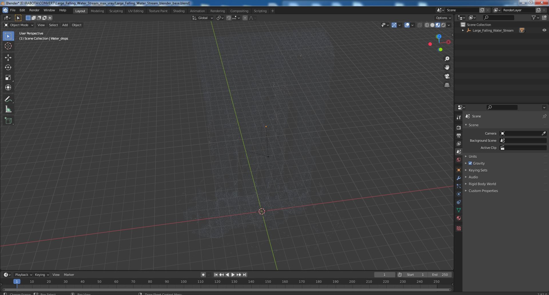 Large Falling Water Stream 3D Model - TurboSquid 2128837