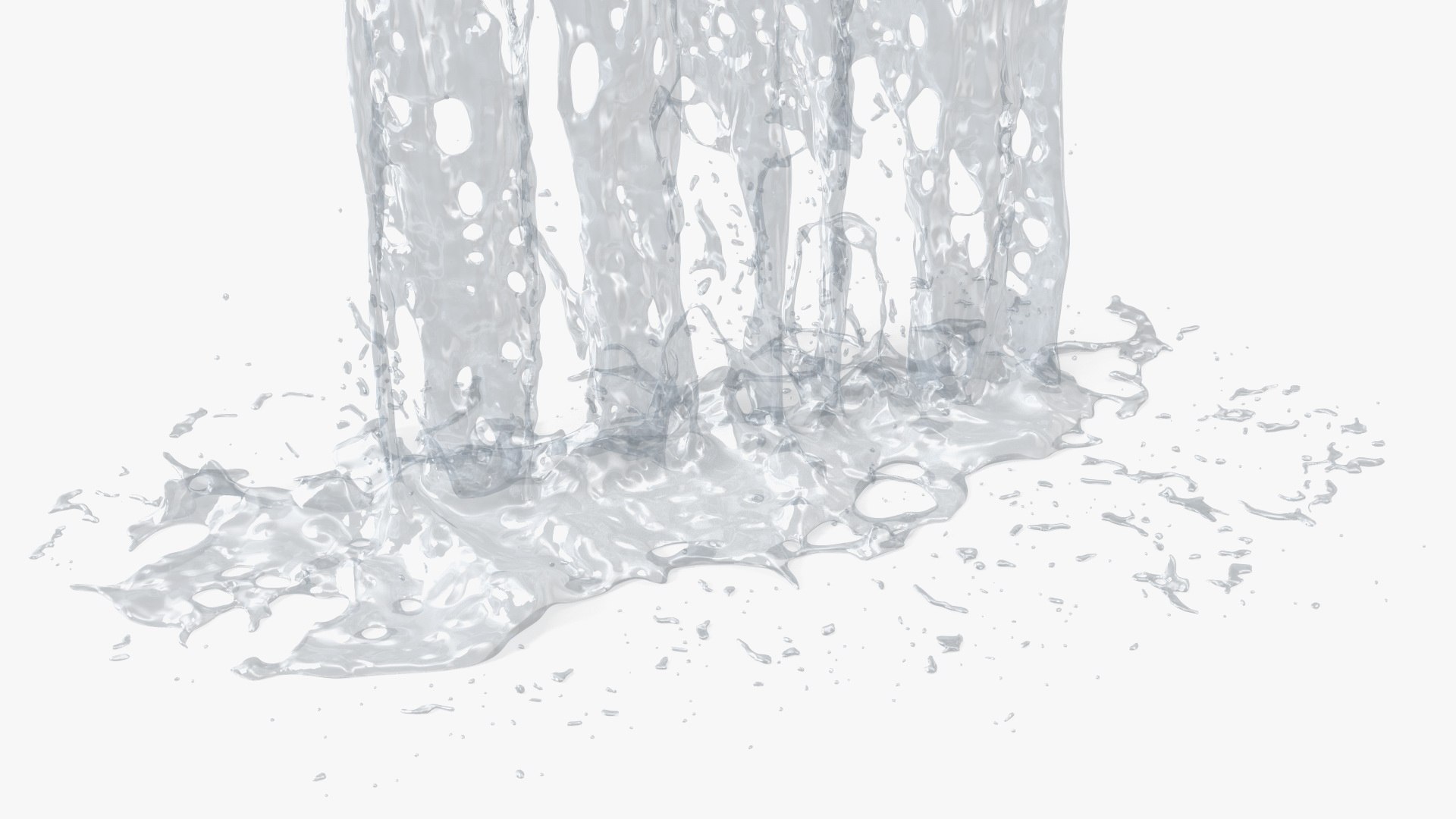 Large Falling Water Stream 3D Model - TurboSquid 2128837