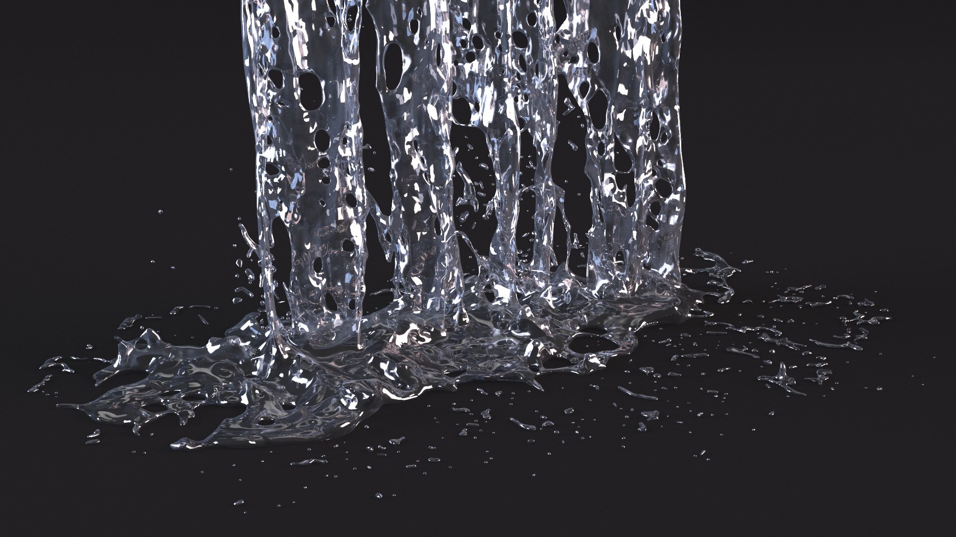 Large Falling Water Stream 3D Model - TurboSquid 2128837