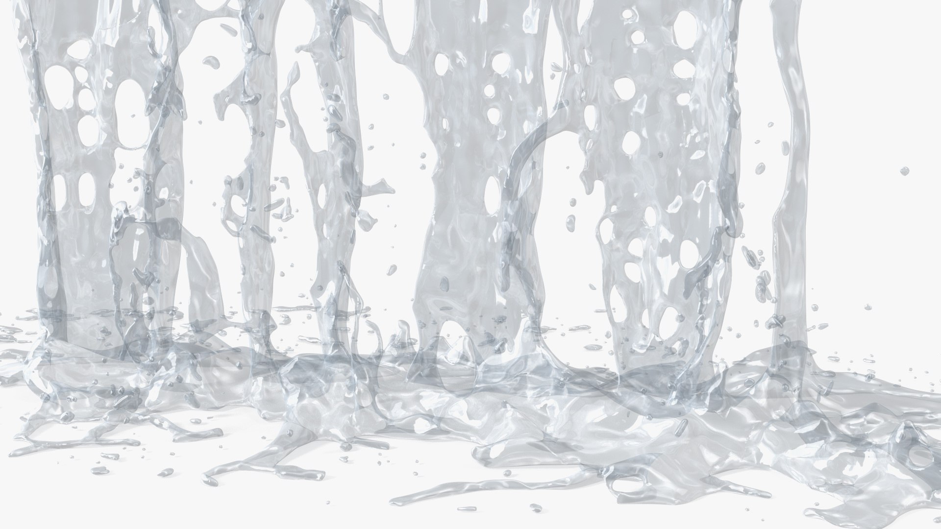 Large Falling Water Stream 3D Model - TurboSquid 2128837