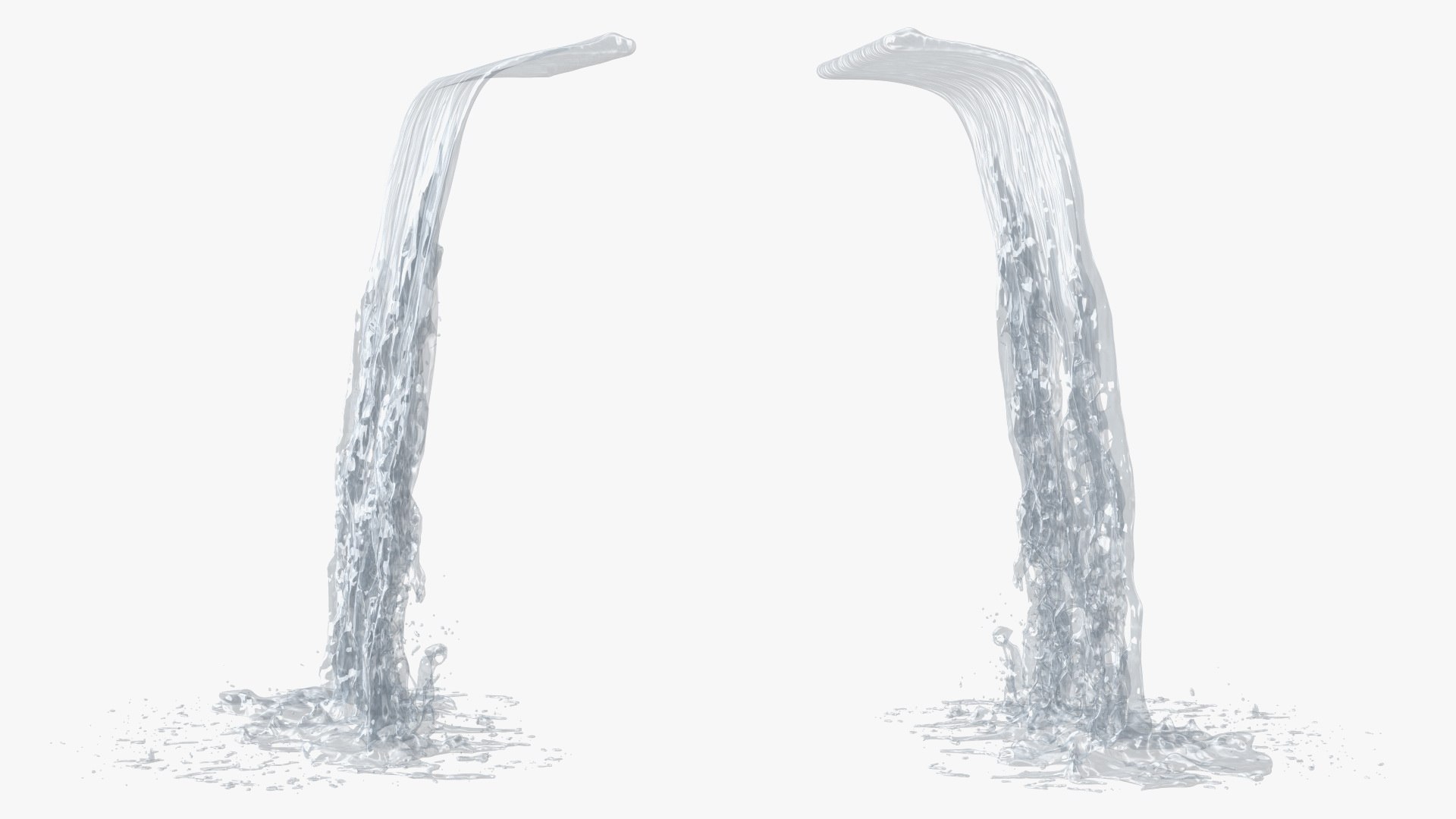 Large Falling Water Stream 3D Model - TurboSquid 2128837