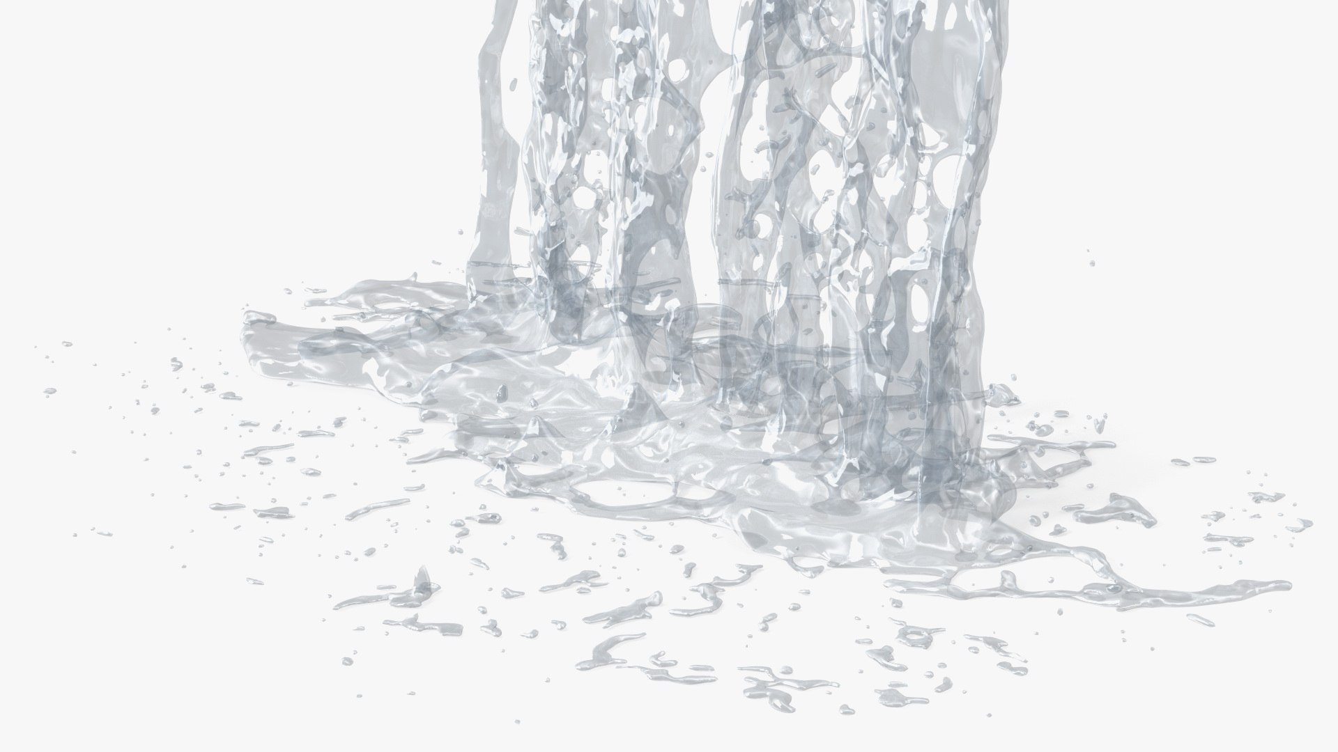 Large Falling Water Stream 3D Model - TurboSquid 2128837