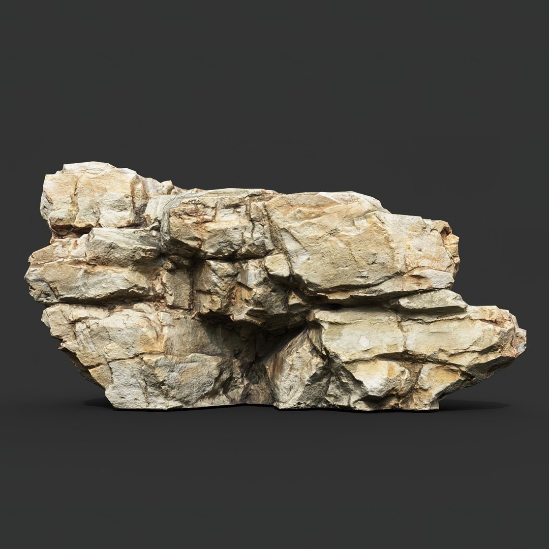 4 Low poly PBR Rock Formation - Ultra HD 16K Texture 3D - TurboSquid ...