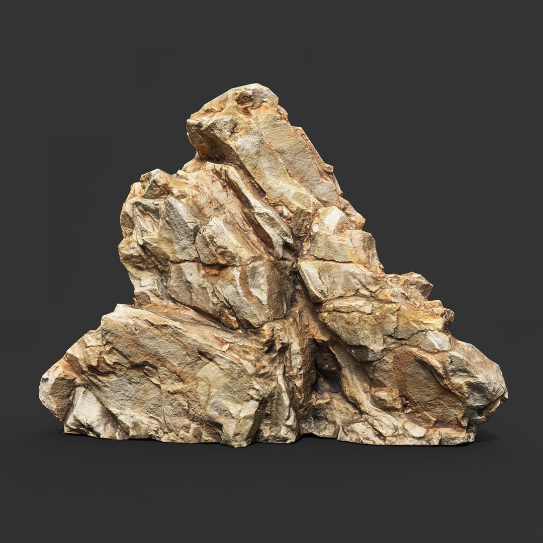 4 Low poly PBR Rock Formation - Ultra HD 16K Texture 3D - TurboSquid ...