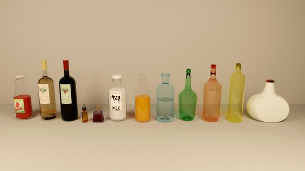 modelo 3d botellas - TurboSquid 2038576