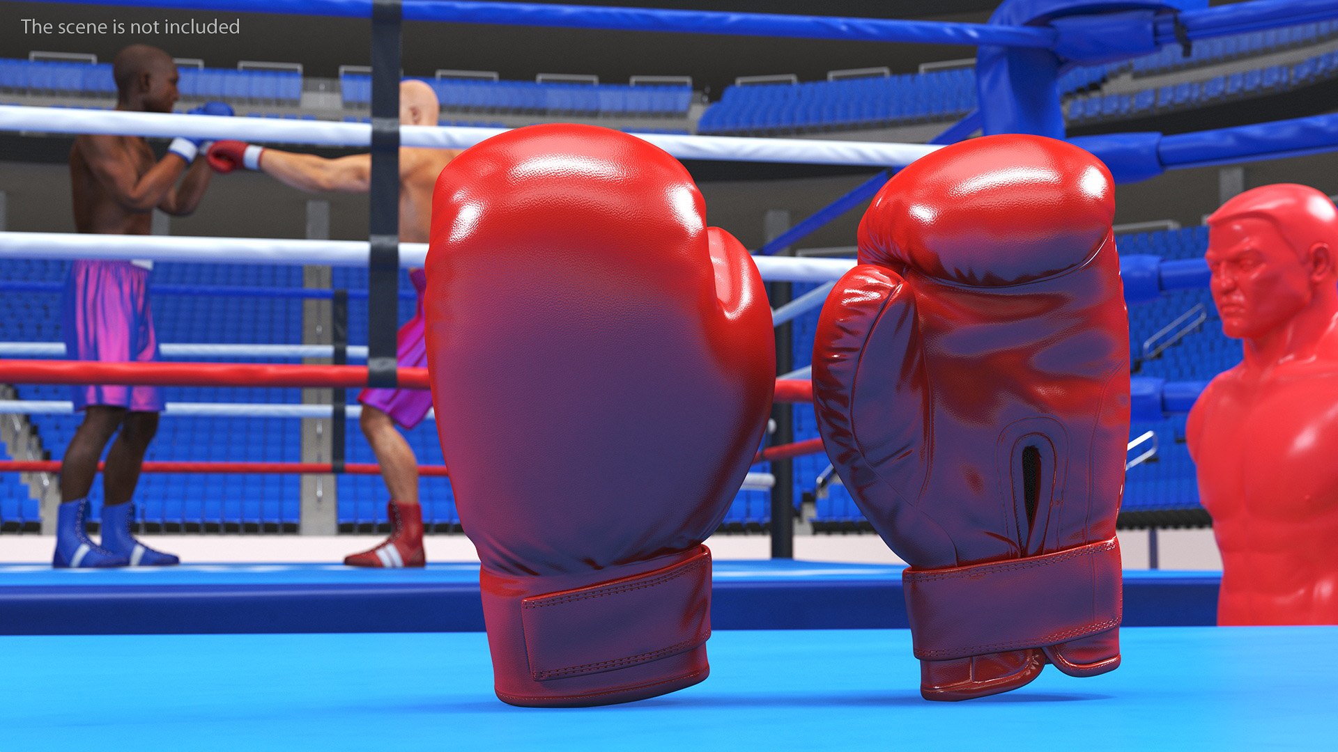 Pair Of Red Boxing Gloves 3D Model - TurboSquid 2148456