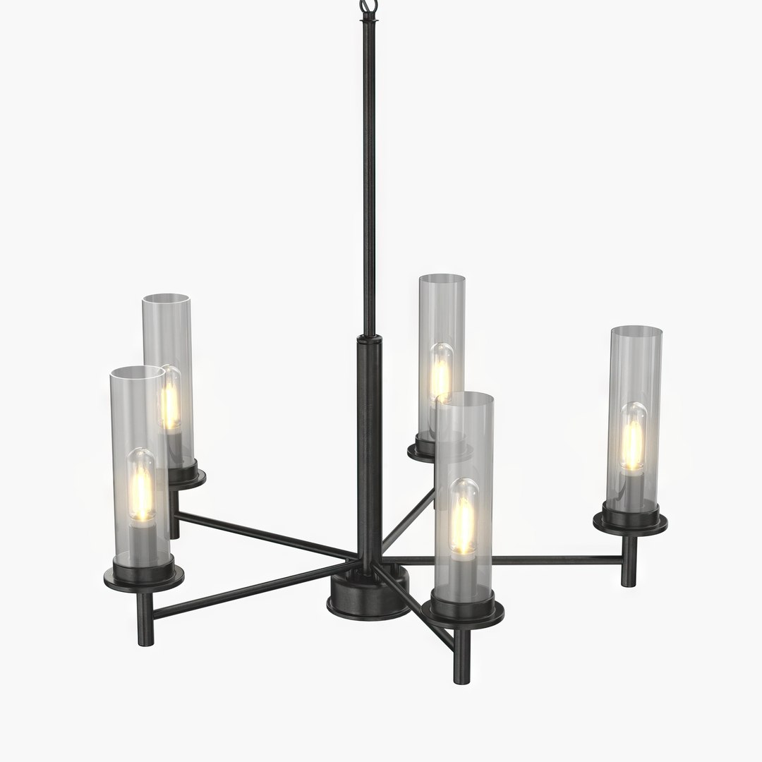 3D Kellwyn Collection Five-Light Transitional Style Chandelier Light ...