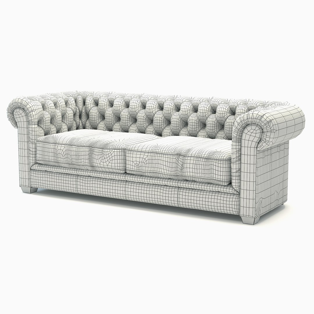 3d Model Of Mayson Chesterfield Seater