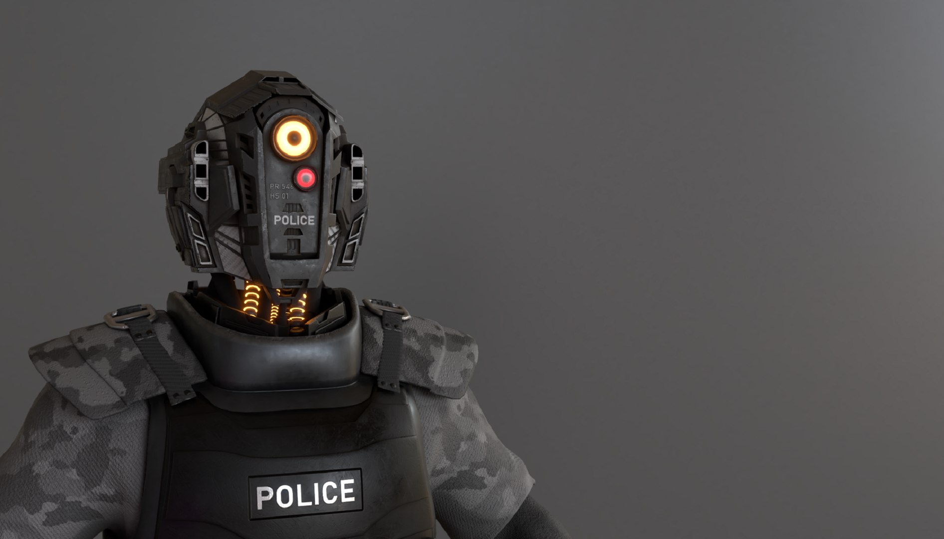 3D Police Cop Robot - TurboSquid 1854270