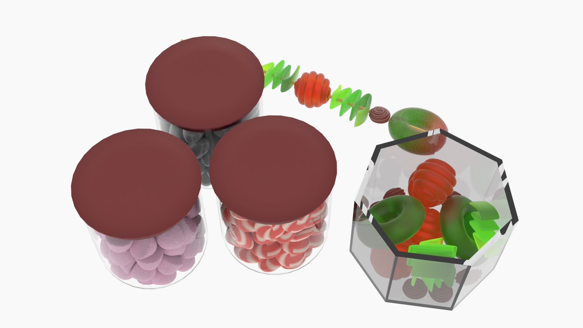 Candy Jars Model - TurboSquid 2156770