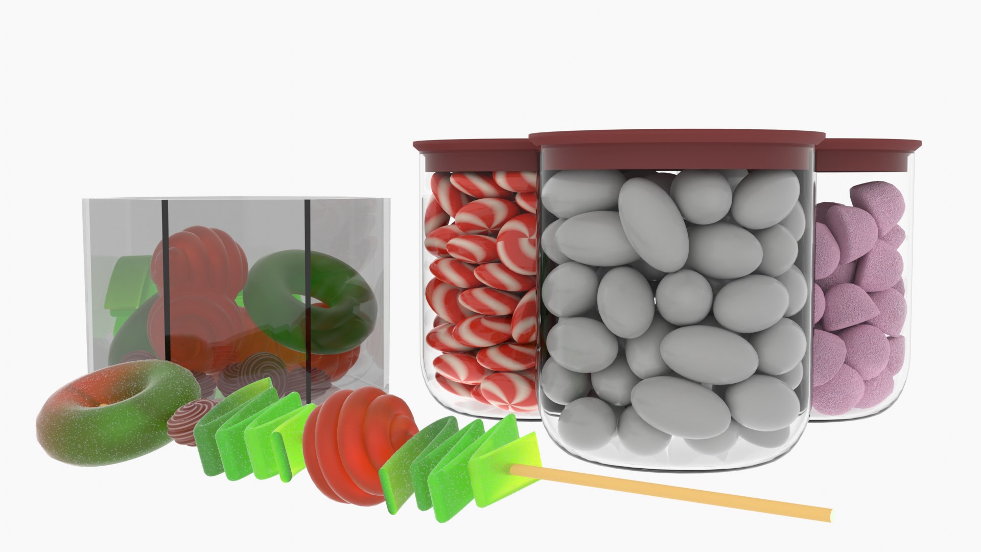 Candy Jars Model - TurboSquid 2156770