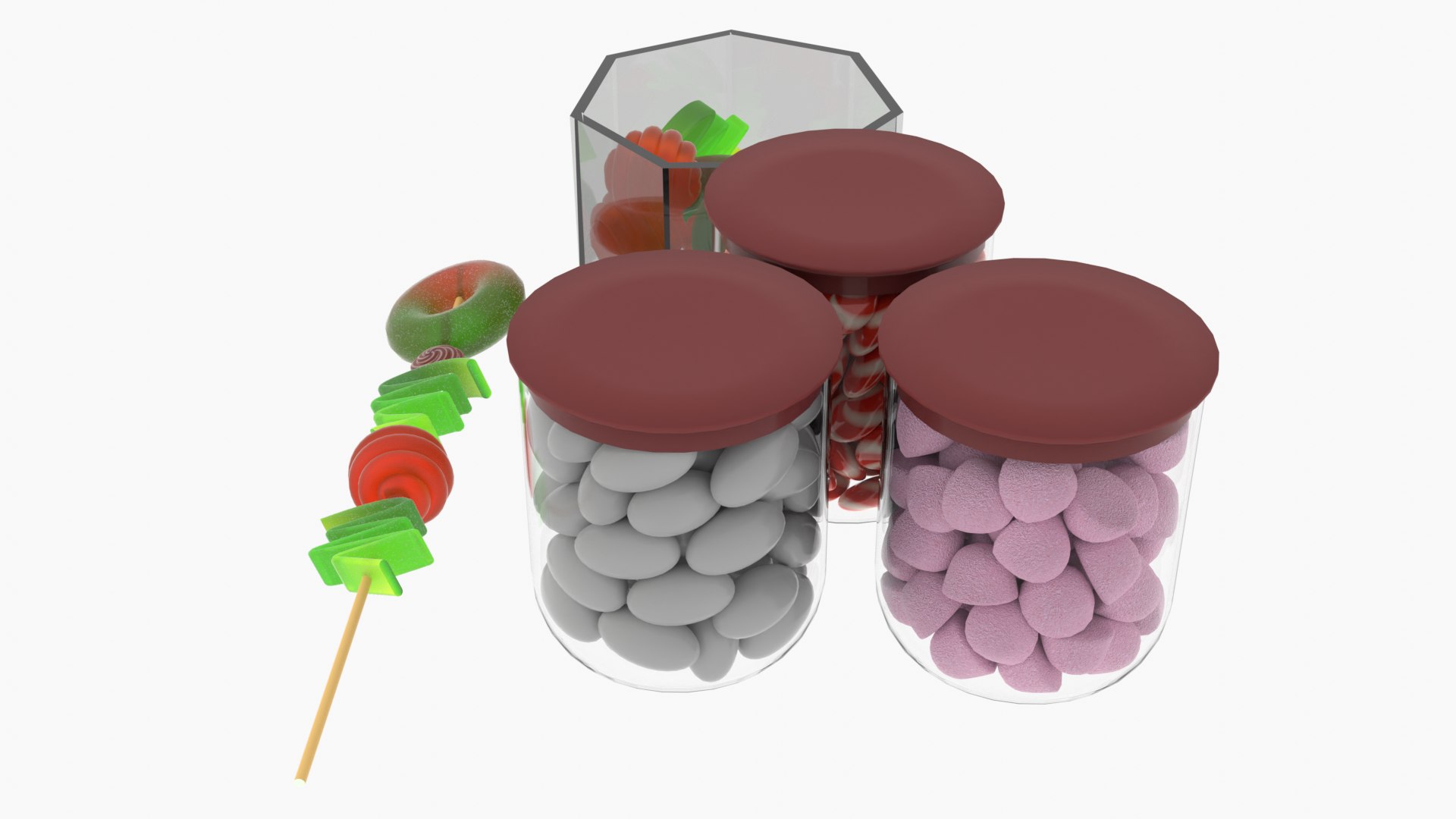 Candy Jars Model - TurboSquid 2156770