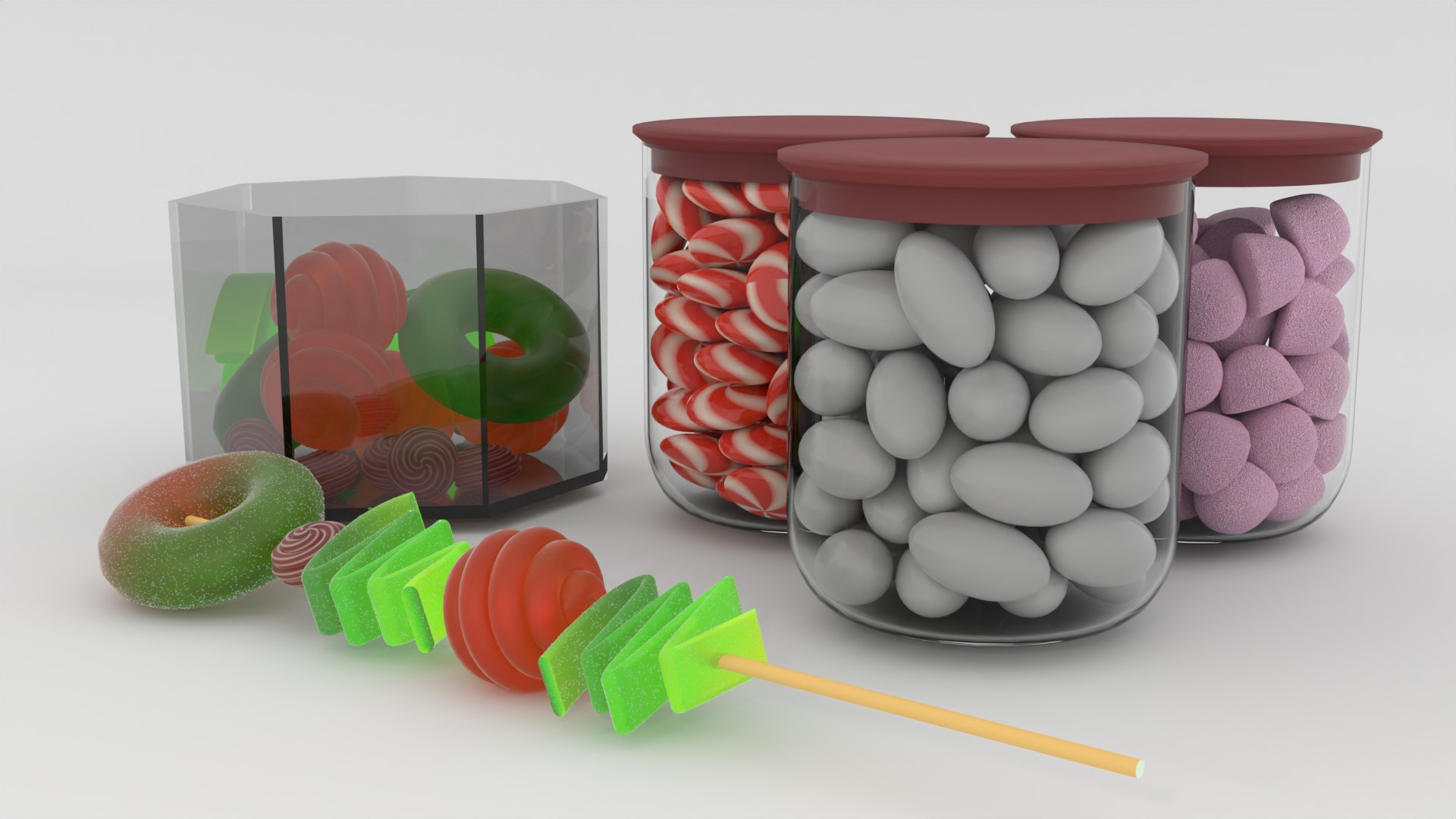 Candy Jars Model - TurboSquid 2156770