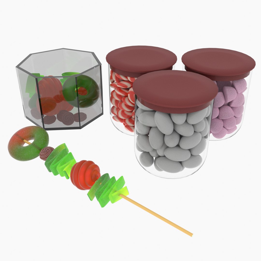 Candy Jars Model - TurboSquid 2156770