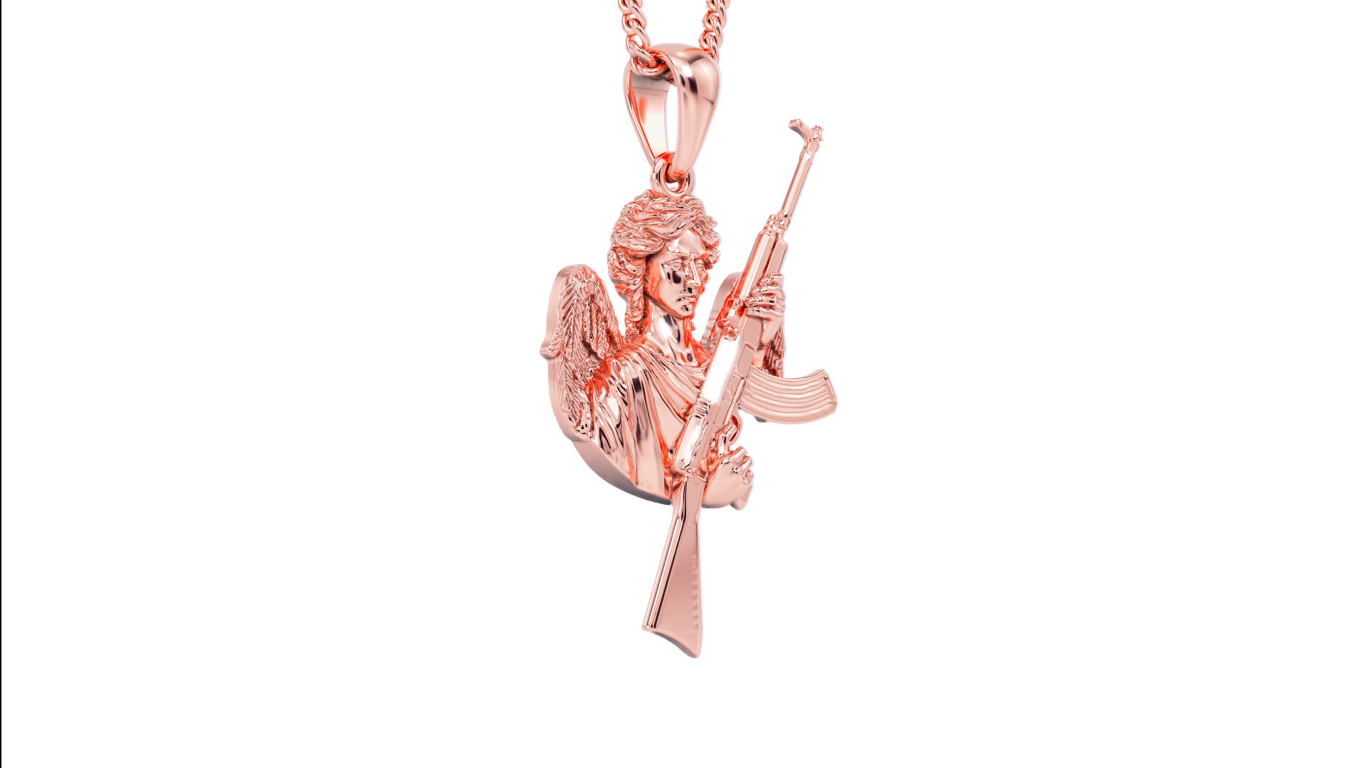 Angel With Weapon Pendant 3D - TurboSquid 1912153