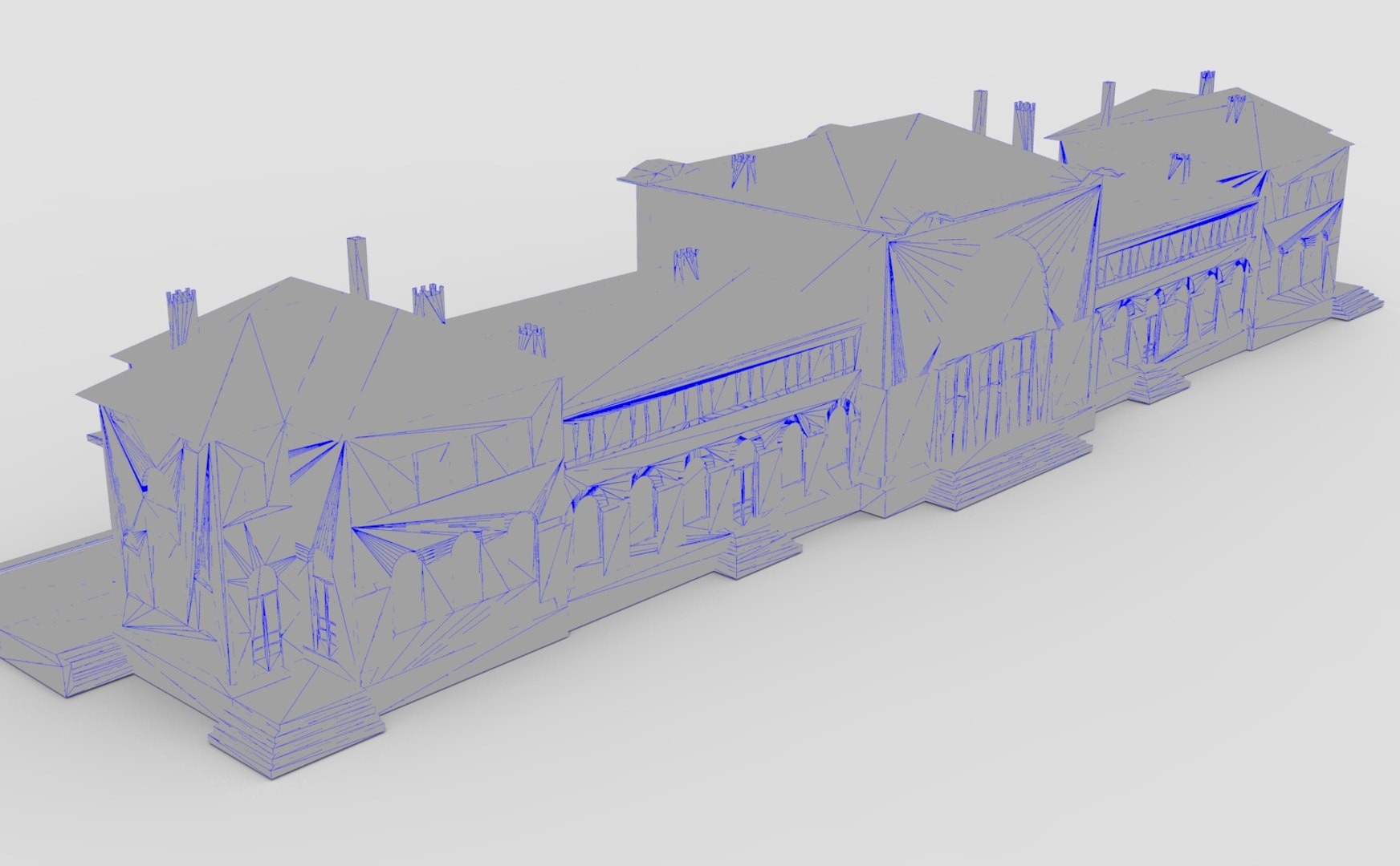 3D Railway Station Building Model - TurboSquid 1555107