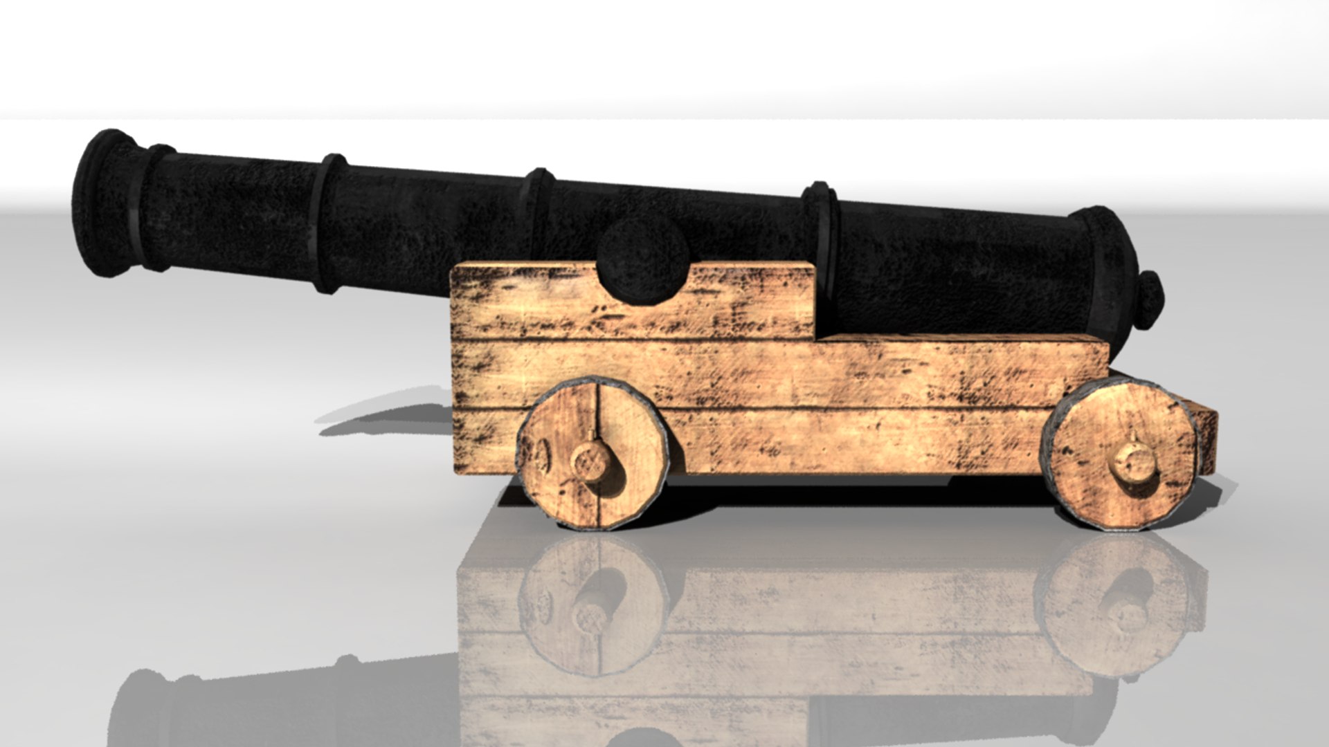 3d Model Of Pirate Cannon